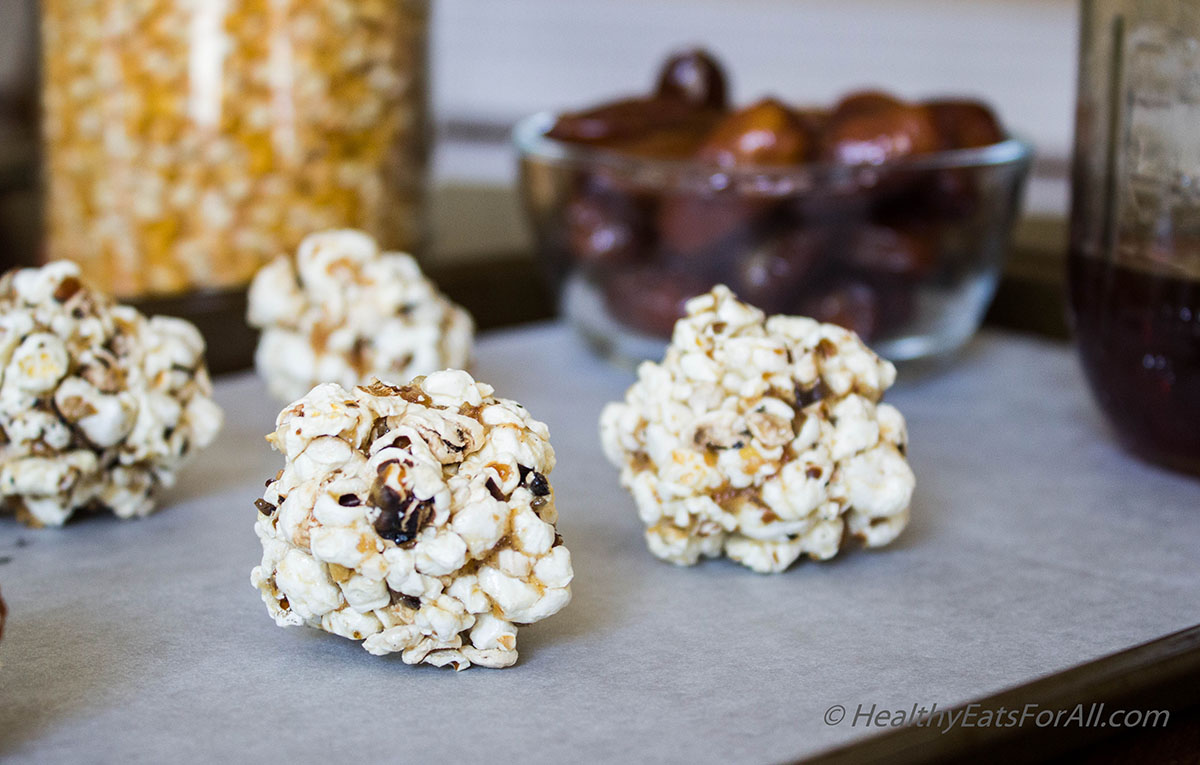 Healthy Popcorn Balls | Healthy Eats For All